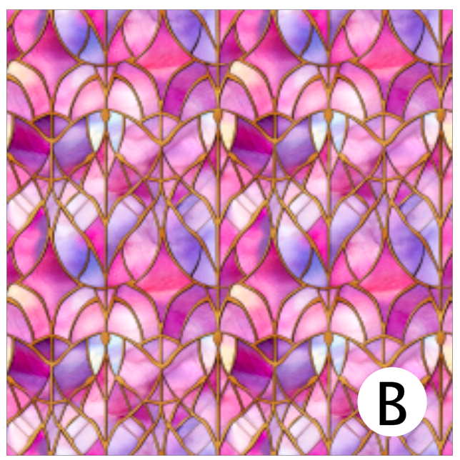 Printed Vinyl & HTV Pink and Purple Stained Glass Windows Patterns 12 ...