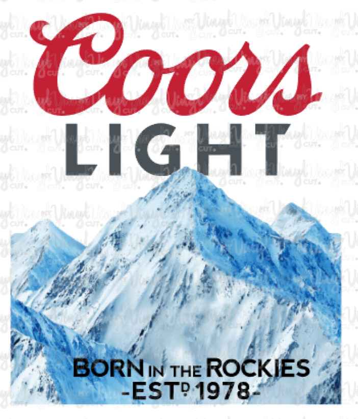 Digital Download Coors Light Beer Label JPG and PNG files – MY VINYL CUT