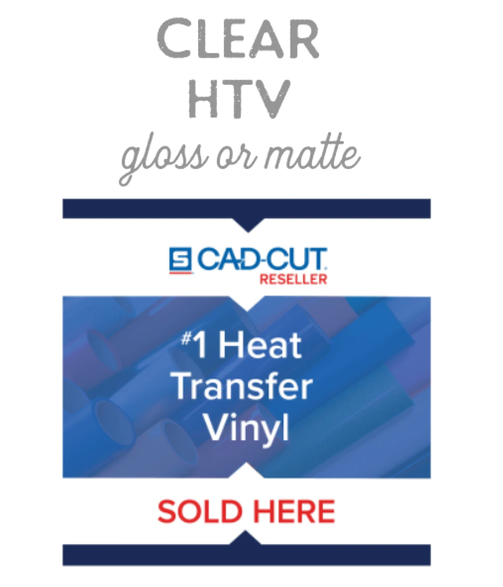 Stahls Clear Heat Transfer Vinyl HTV 12 x 18 inch sheets Gloss or Matt ...